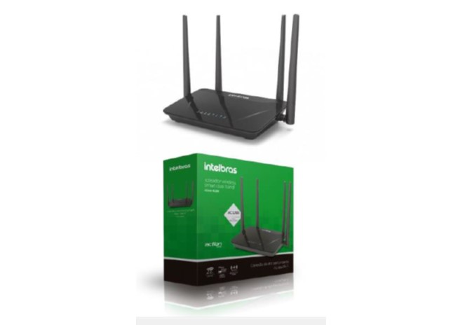 ROTEADOR WIRELESS DUAL BAND FAST ACTION RF 1200 - INTELBRAS - Duetec